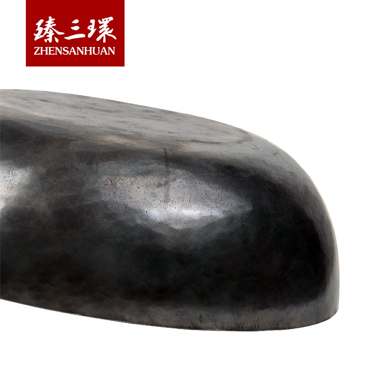 臻三环 ZhenSanHuan Chinese HandHammered Iron Woks and Stir Fry Pans, Non-stick, No Coating, Induction Suitable, 章丘铁锅,舌尖上的中国,A bite of China (28CM)