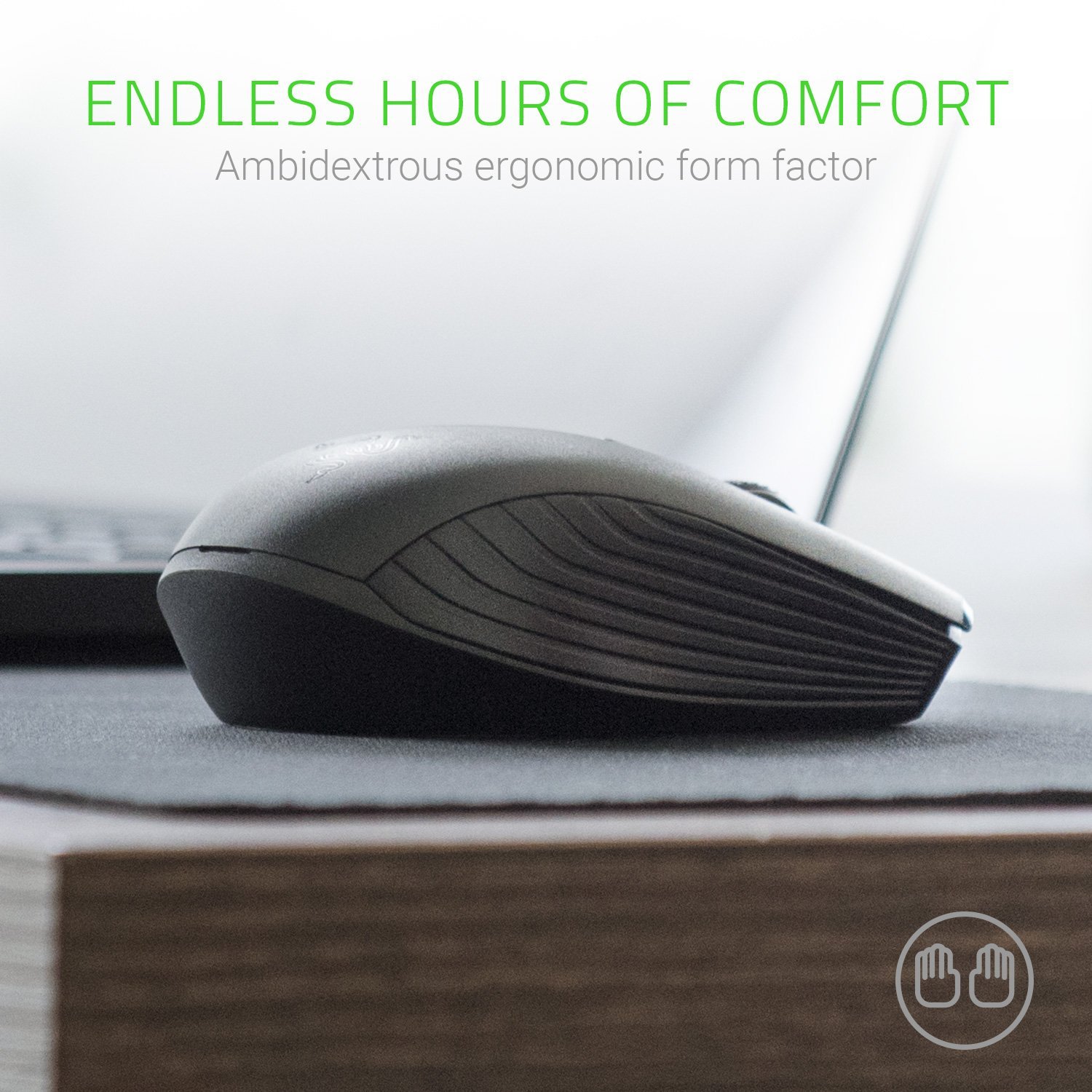 Razer Atheris - Ambidextrous Bluetooth Wireless Portable Gaming-Grade Mouse - 7,200 DPI Optical Sensor (Renewed)