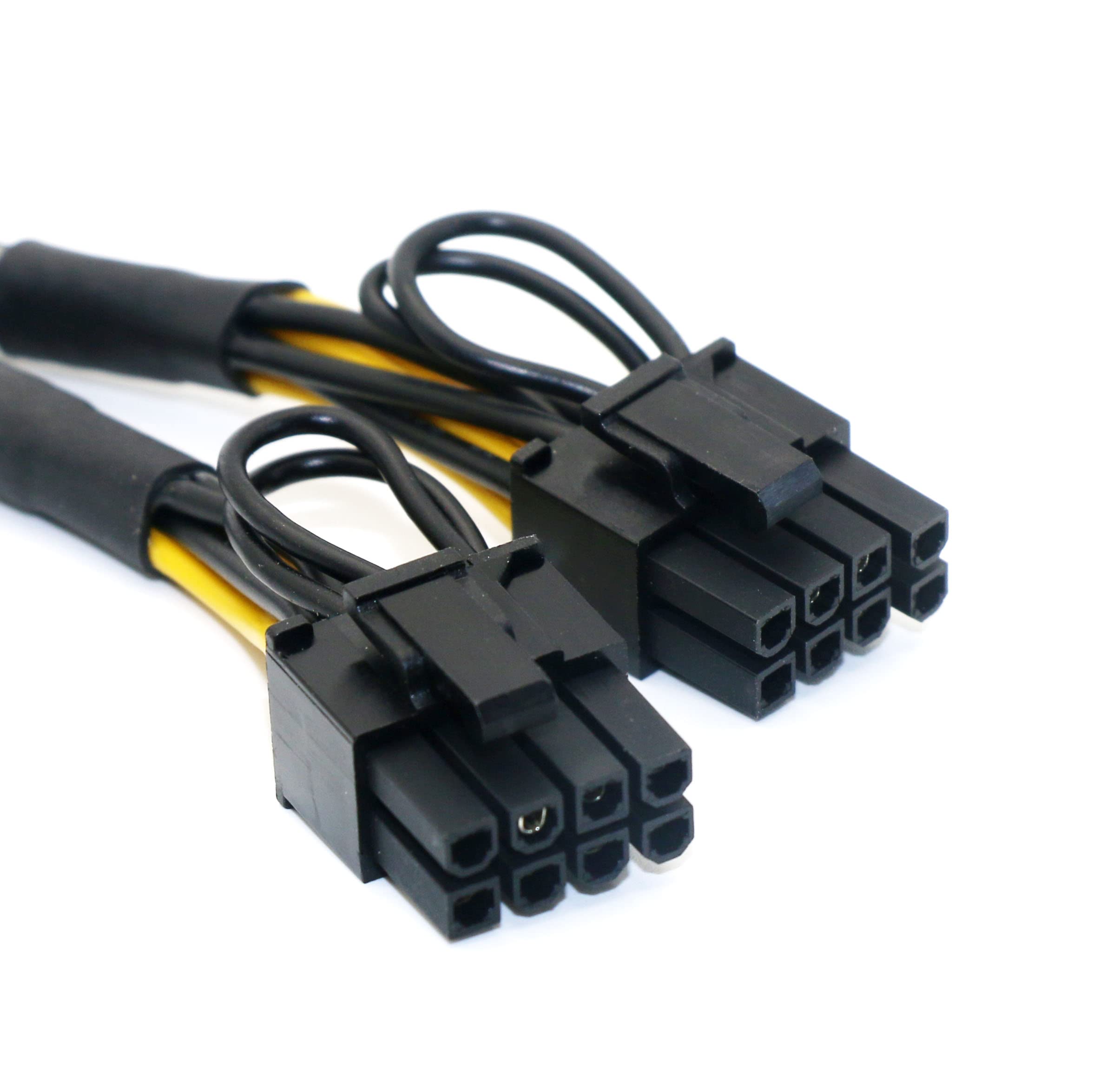 YOUKITTY 10-pin to Dual PCI-E 8-pin (6+2) Power Adapter Cable for Server Power Distribution Boards and Video Cards