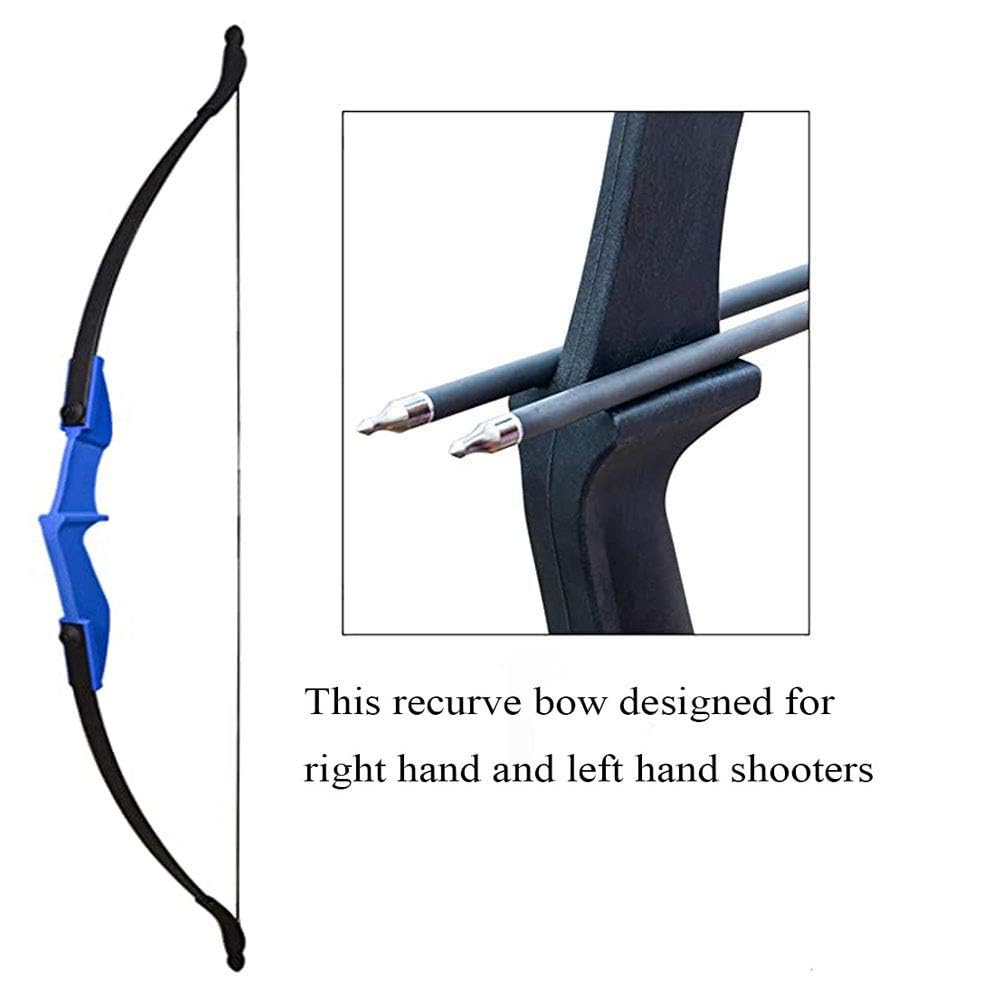 Vogbel Archery Bow and Arrows Set for Adults 53" Takedown Recurve Bow Left/Right Hand Longbow Kit for Beginner Outdoor Shooting Training Practice(Black, 30lb)