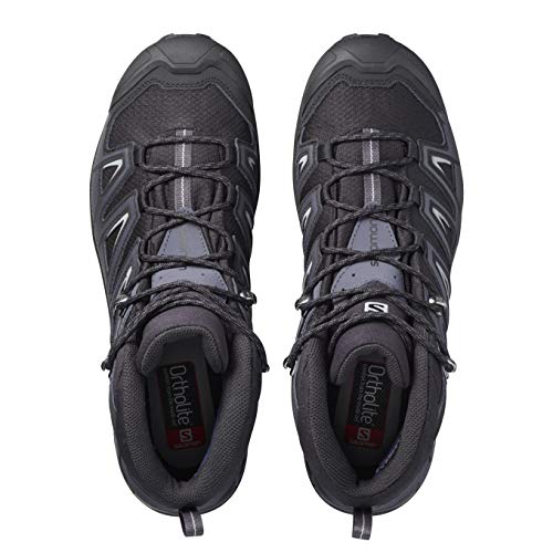 Salomon X Ultra 3 MID Gore-TEX Hiking Boots for Men, Black/India Ink/Monument, 12.5