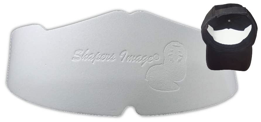 Shapers Image Cap Pro Baseball Crown Insert for Low Profile Fitted, Dad Caps and Snapback (3 Count, White)