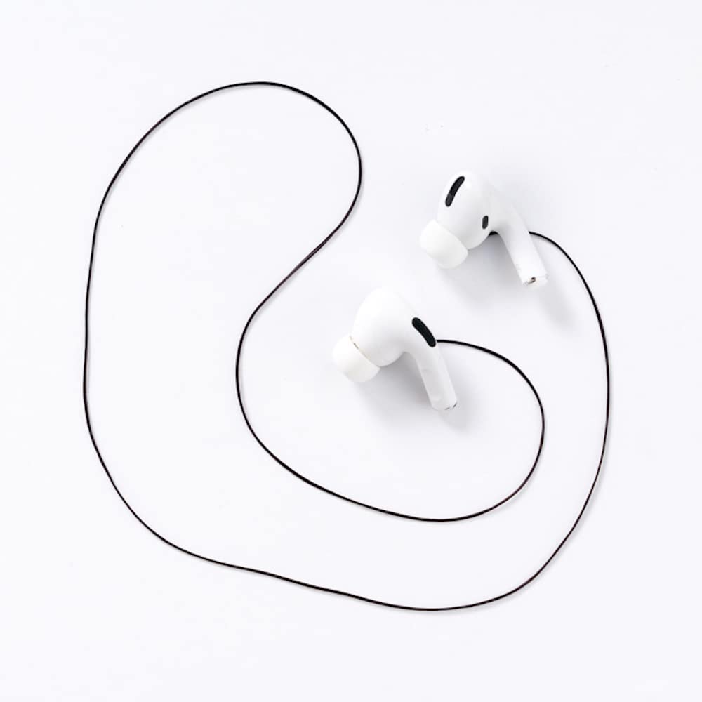 Podstring Anti-lost strap for Airpods Pro 1st generation and wireless in-ear earbuds (only double ear, not for Airpods Pro 2nd & 3rd) (white)