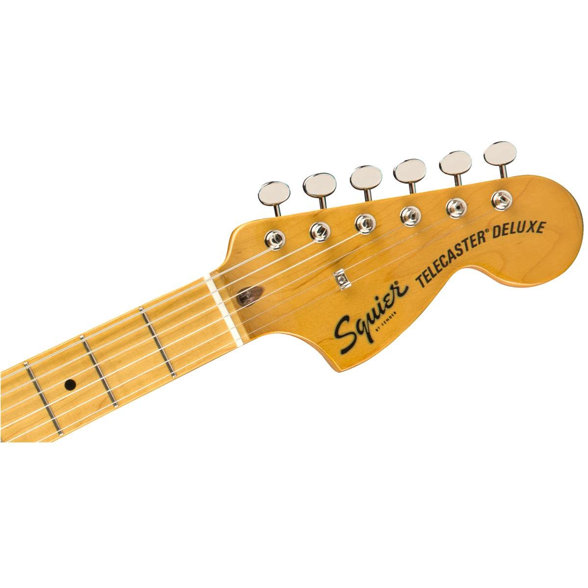Squier Classic Vibe 70s Deluxe Telecaster Electric Guitar, Black, Maple Fingerboard