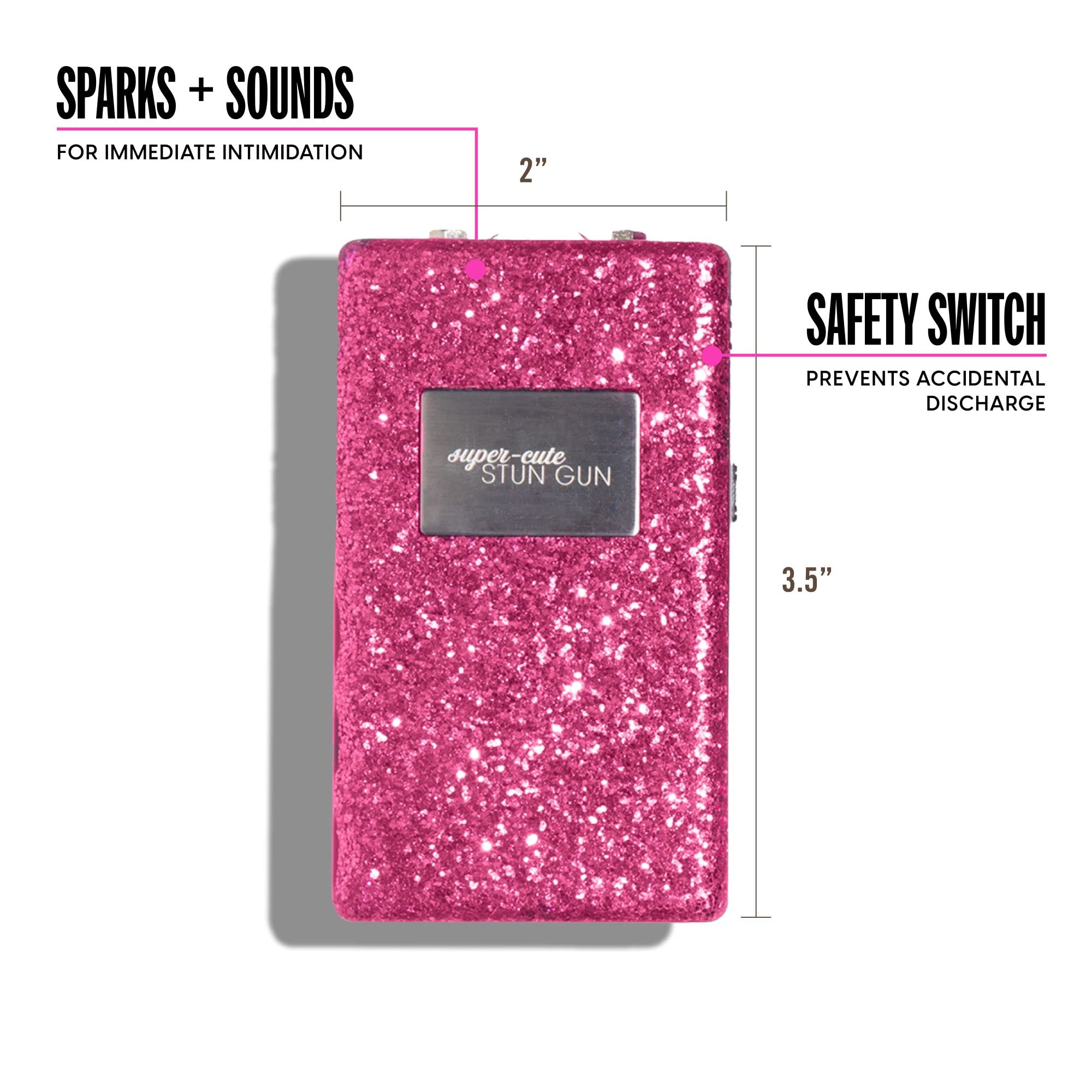 super-cute Pepper Spray & Stun Gun Kit - Professional Grade, Maximum Strength Pepper Spray & Powerful, High Voltage & Compact Stun Gun - Pink & Pink