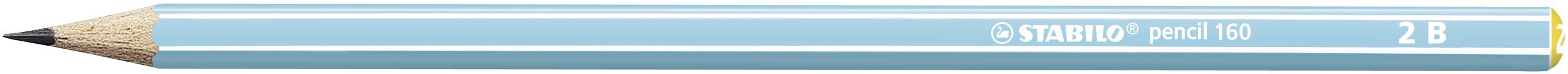 STABILO 160 2B Graphite Pencil - Assorted Colours (Pack of 4)