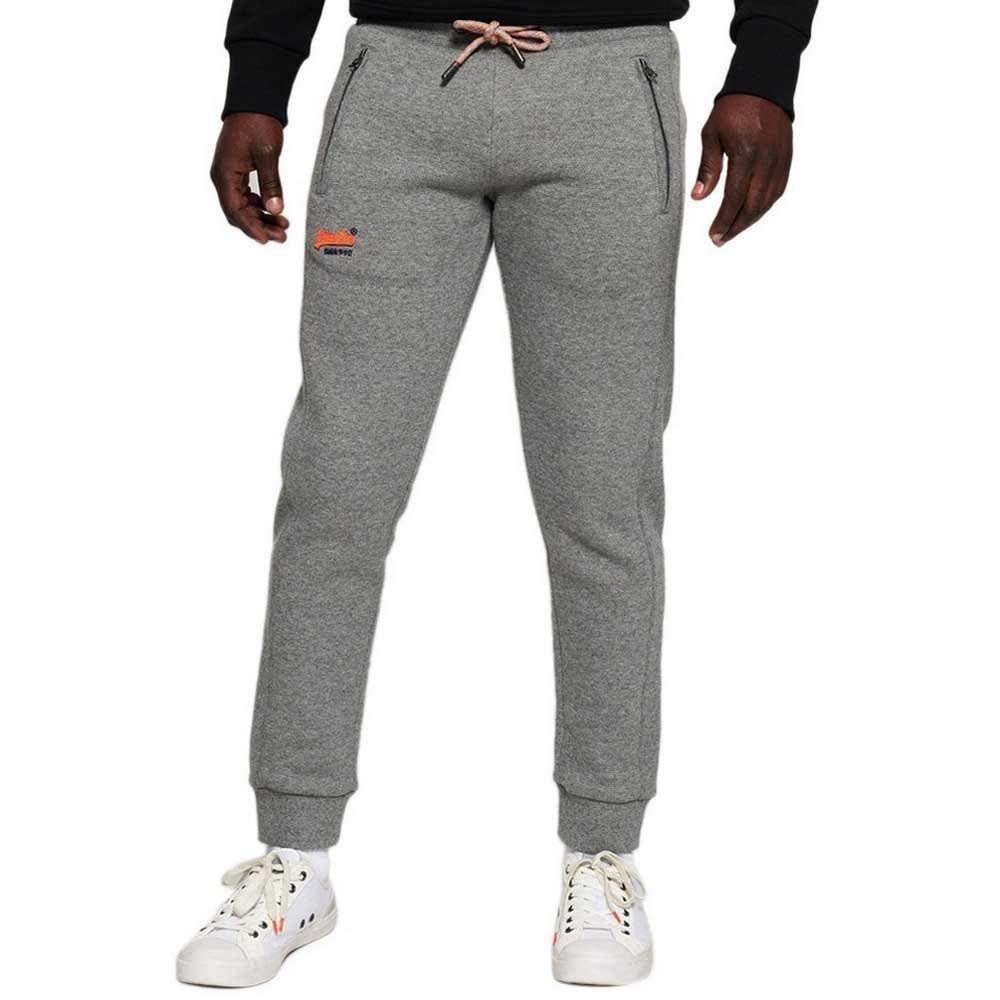 Superdry Mens Orange Label Cali Joggers Hammer Grey Grindle Size XL