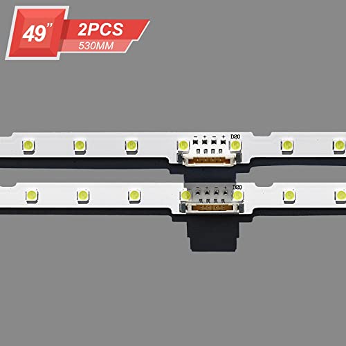 SENHE Backlight Strip 38 LEDs Fit for Samsung 49"TV AOT_49_NU7300_NU7100_2X38_3030C_d6t-2d1_19S2P Rev.v4 UE49NU7140 UE49NU7100
