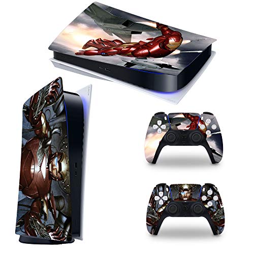 Super Hero PS5 Standard Edition Whole Body Vinyl Skin Sticker Decal Cover for PlayStation 5 System Console and Controllers
