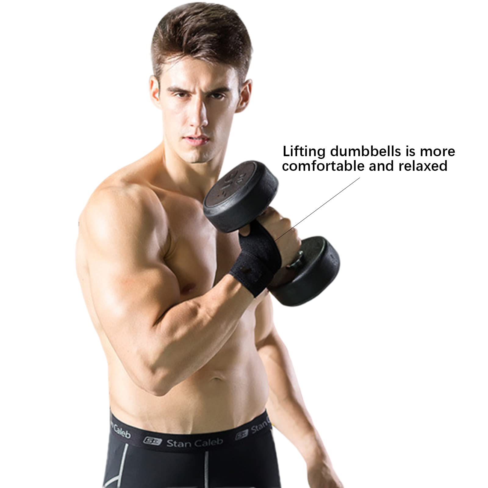 Work Wrist Brace for arthritis Bowling Wrist Support Sport For Weight Lifting Men Compression Bandage Neoprene Push Up Boxing Compression Sleeve Volleyball Work Table Tennis Badminton (1 pack)
