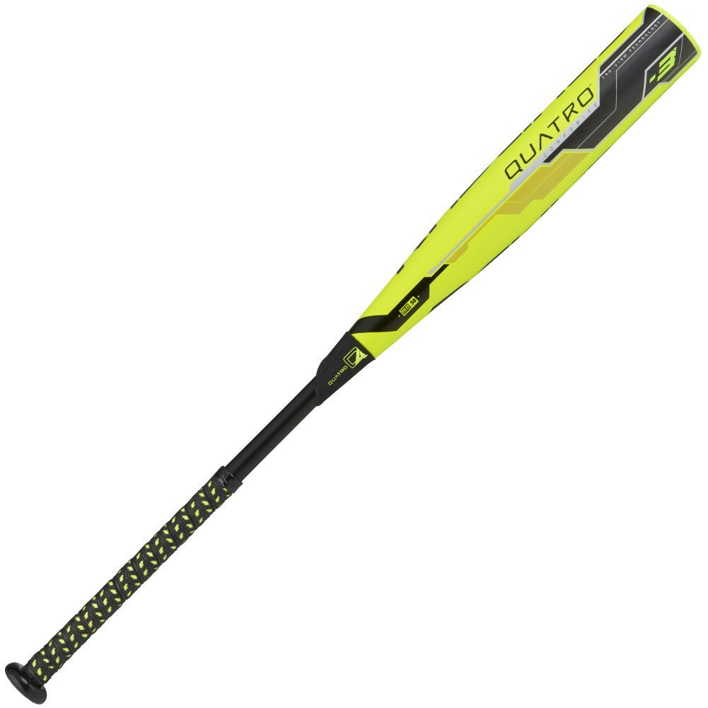 Rawlings Quatro Composite BBCOR (High School/Collegiate) Baseball Bat, 2-5/8-Inch Big Barrel, 32-Inch length, -3 Drop Weight, 29 Ounces