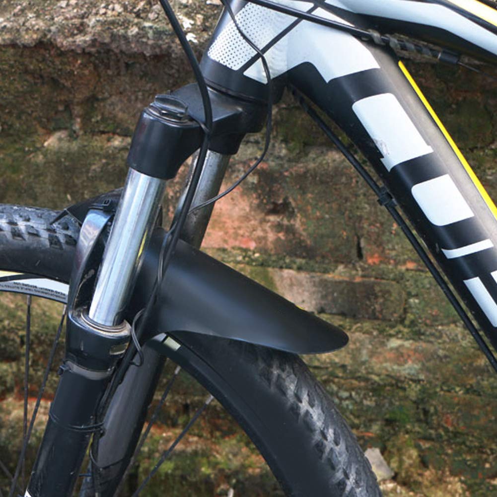 Ueohitsct 2pcs Mountain Bike Front + Rear Mudguard Bicycle Fenders 360 Degree Torsion
