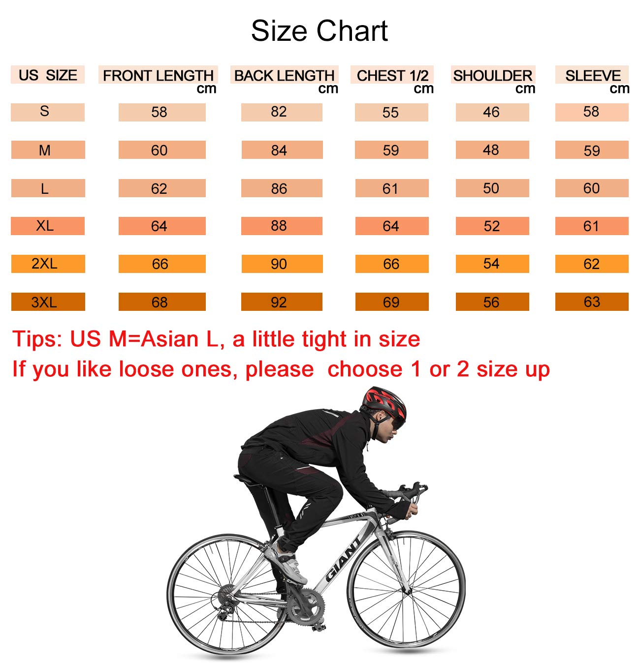ROCKBROS Cycling Jackets for Men Winter Bike Jackets Thermal Windproof Jacket for Men Cold Weather Cycling Running Hiking Black Red