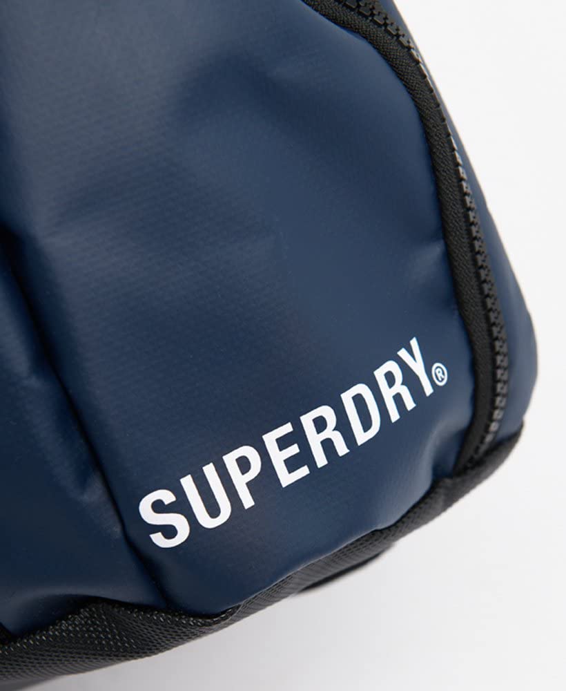 Superdry Mens Code Tarp Backpack, Main Zip Fastened Compartment Dark Navy Size One Size