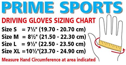 Prime Sports Leather Crochet Fingerless Driving Weight Training Cycling Wheelchair Biker Gloves (Grey/White 1037, Medium)
