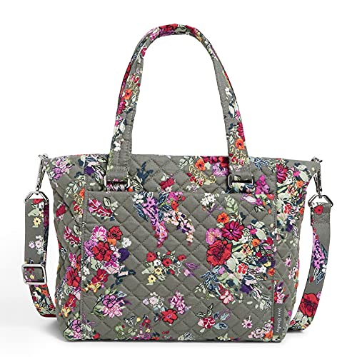 Vera Bradley Women's Cotton Multi-Strap Shoulder Satchel Purse, Hope Blooms - Recycled Cotton, One Size