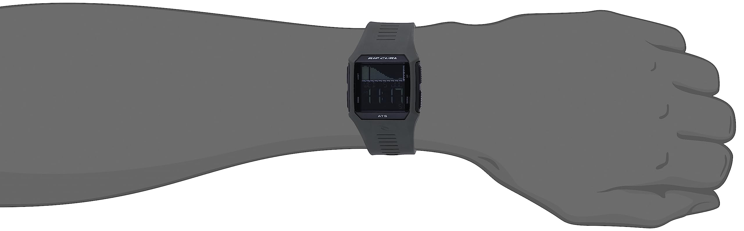 Rip Curl Men's Rifles Tide Automatic Watch with Polyurethane Strap