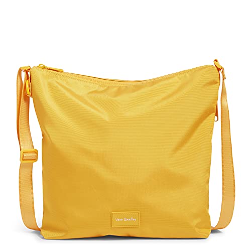 Vera Bradley Women's Recycled Lighten Up Reactive Hipster Crossbody Purse, Goldenrod, One Size
