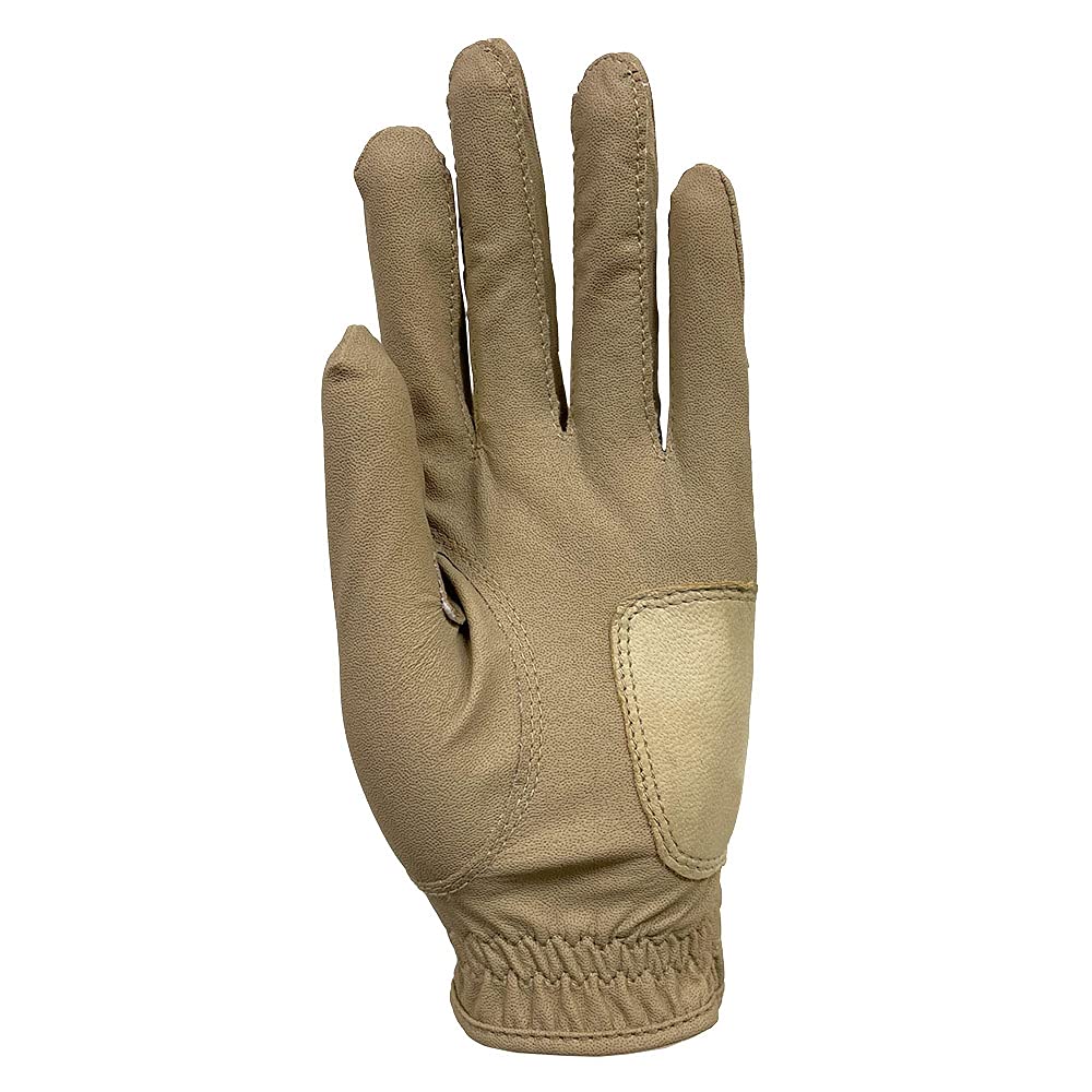 XEIRPRO Premium 4 Pack All Weather Golf Gloves for Women Worn On Left Hand for Right Handed Golfer- Comfort and Secure Fit Ultra Grip Leather Soft Flexibility (Medium, Beige)