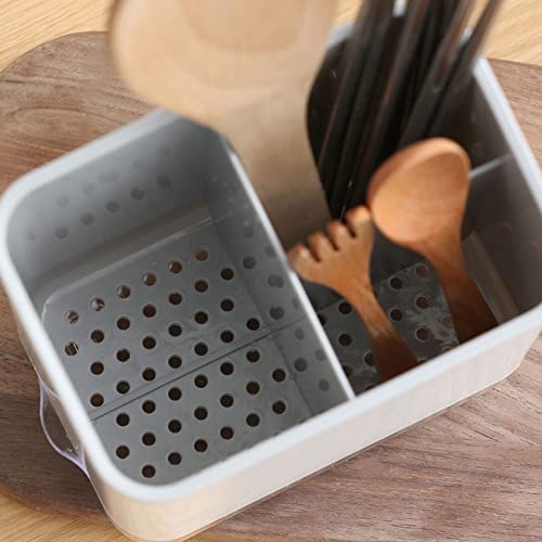 SPICLY Cooking Spoon Holder Multi-functional Chopsticks, Spoons, Storage Racks, Drainers, Double-layer Tableware, Knives, Forks, Drainers, Kitchen Tools