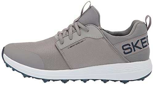Skechers Men's Max Golf Shoe, Charcoal/Blue Sport, 10