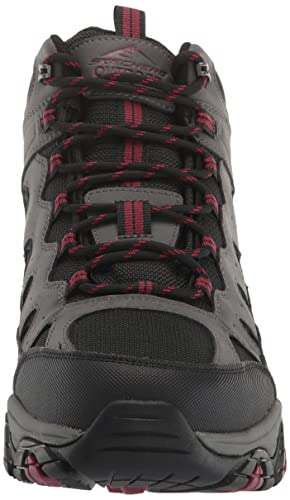 Skechers USA Men's mens Hiking Boot, Black/Grey, 10 US