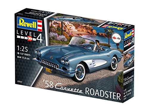 Revell Germany 07037 58 Corvette Roadster Model Kit Model Building Kit