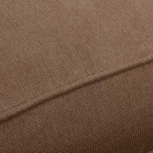 Serta Palisades 78" Track Arm Sofa, Easy Care Polyester, Soft Pillow Back, Pocket Coil Seat Cushions, Removable Covers, Loveseat or Couch for Small Spaces, Living Rooms or Bedrooms, Tan