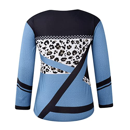 YYQXIiyty Women's Casual Printing Blouses Cute Autumn and Winter Round Neck Pullover Fashion Long Sleeve Sweatshirt