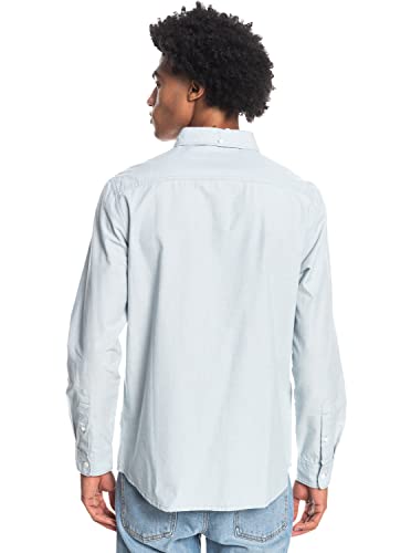Quiksilver Men's Winfall Ls Button Down Shirt, Citadel Blue, Large