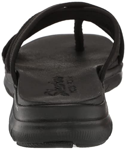 Skechers Women's Flex Appeal 2.5-Must Have Sport Sandal, Black/Black, 9