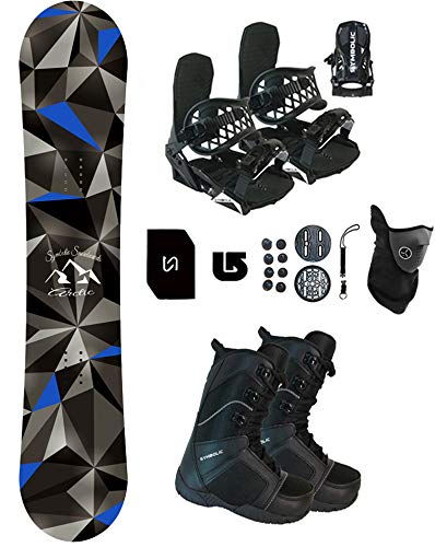 Symbolic Arctic Women's Snowboard & Bindings & Boots +Leash+Stomp+Mask+Burton Decal Package (9 Women Black Symbolic Binding+Boot, 150cm Hybrid Rocker)