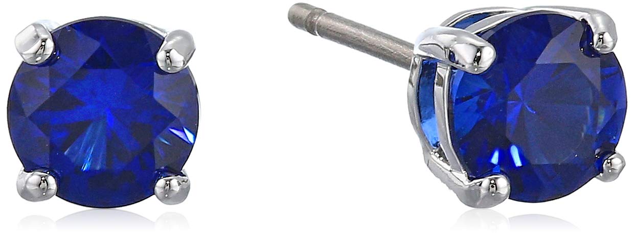 Swarovski Attract Round Nano Dark Sapphire Pierced Earrings Nano Dark Sapphire Blue One Size