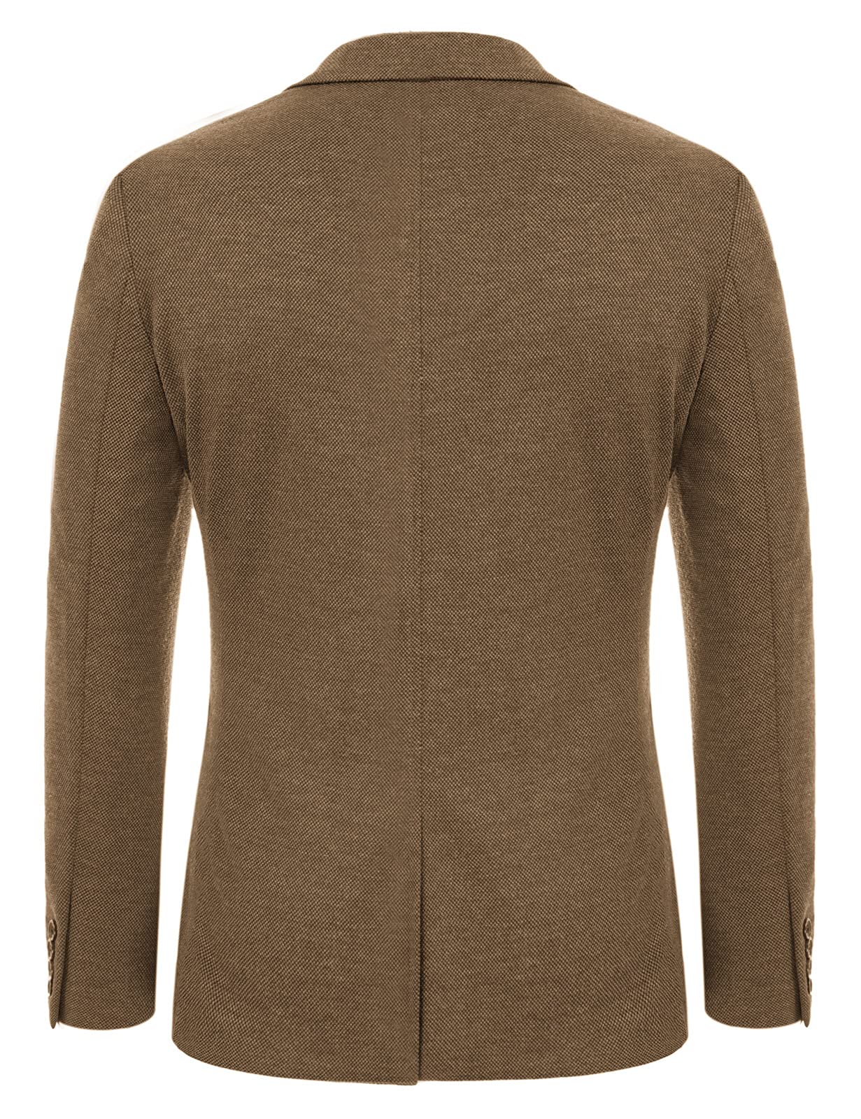PJ PAUL JONES Casual Blazer Jackets for Men Two Button Lightweight Knit Sport Coat Men Brown L