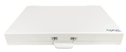 Worky 15-in-1 Home Office Portable Workstation Desk with Built-in Storage, 3.5" D x 26" W x 16.5" H, 14 Lbs, White