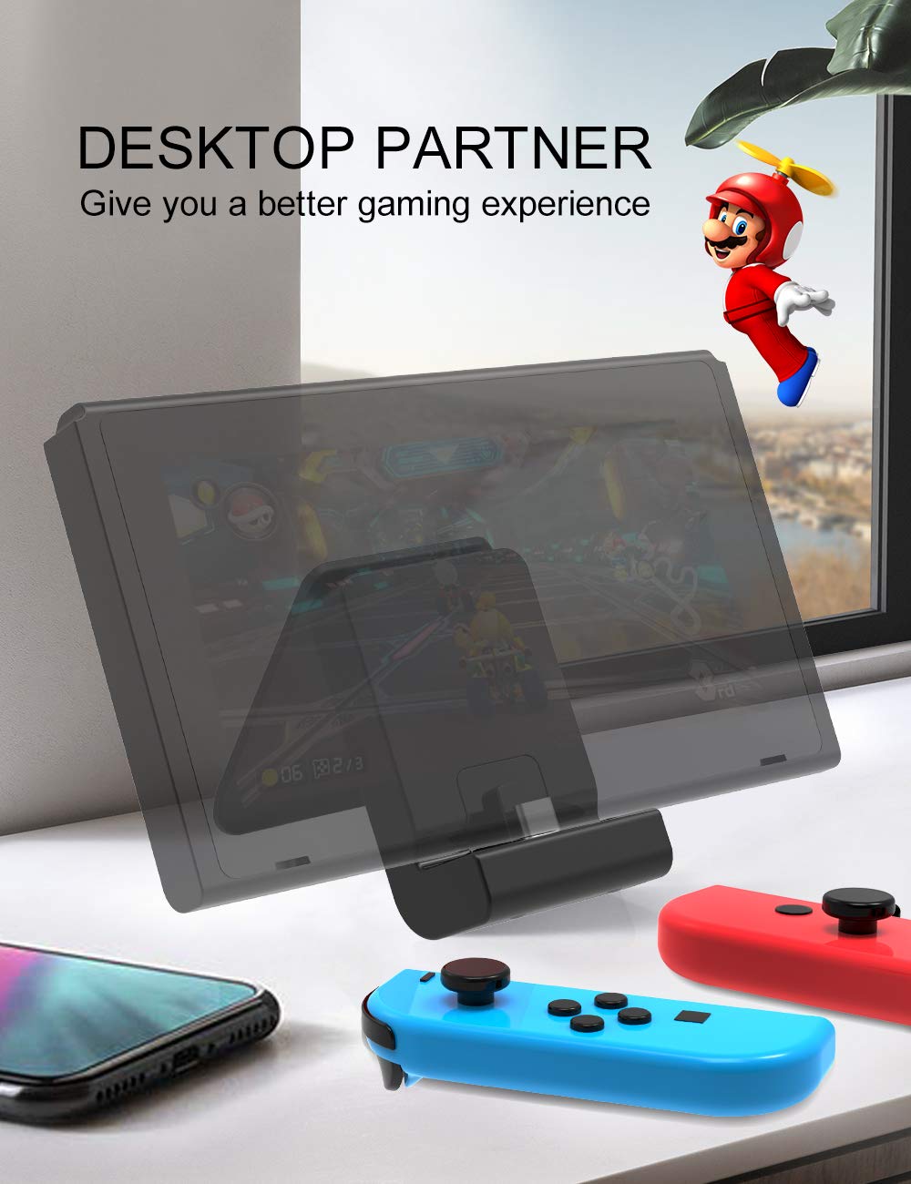 Switch Dock, Switch TV Docking Station for Nintendo,Switch OLED Dock, Portable Adjustable TV Charging Dock 4K HDMI USB 3.0 Port Replacement for Official Nintendo Switch and Newest OLED Model