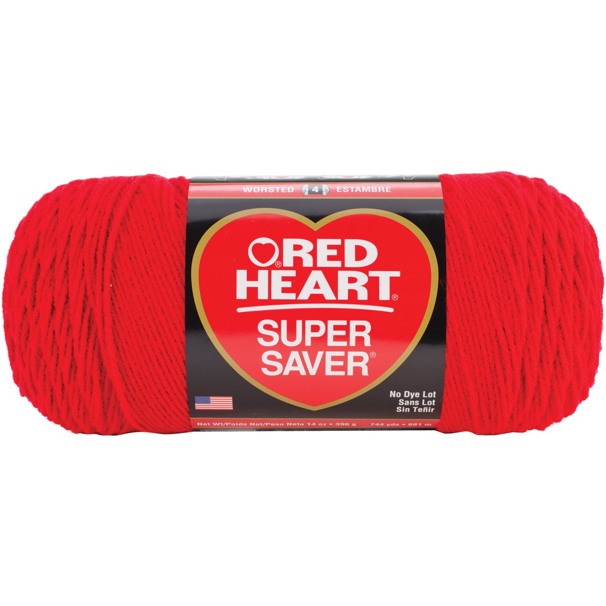 Red Heart Cherry Super Saver Jumbo Yarn, 1 Pack, 2232 Foot
