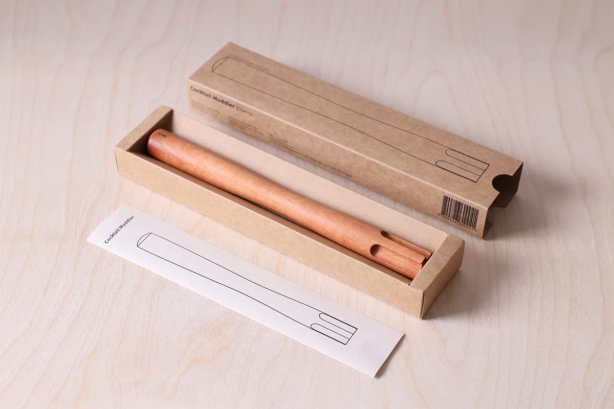 Wooden Muddler β Premium Wooden Cocktail Muddler for Professional and Home Use β Muddler Wooden for Crushing Fruit, Pressing Mint and Sugar Cubes β Wood Bar Muddler