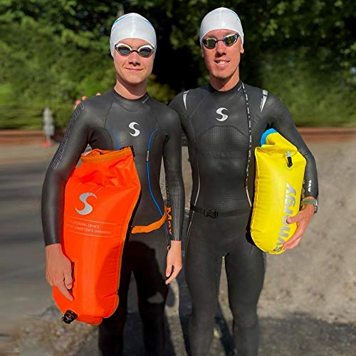 Synergy Swim Buoy for Triathlon and Open Water Swimming (Orange, 28L)