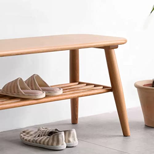 PONNYC Classic Shoe Rack Shoe Changing Stool Nordic Door Footstool Household Bed End Stool Entry Door Simple Shoe Stool