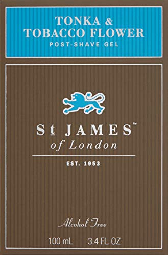 St James of London Tonka & Tobacco Flower Post Shave Gel, 3.4oz