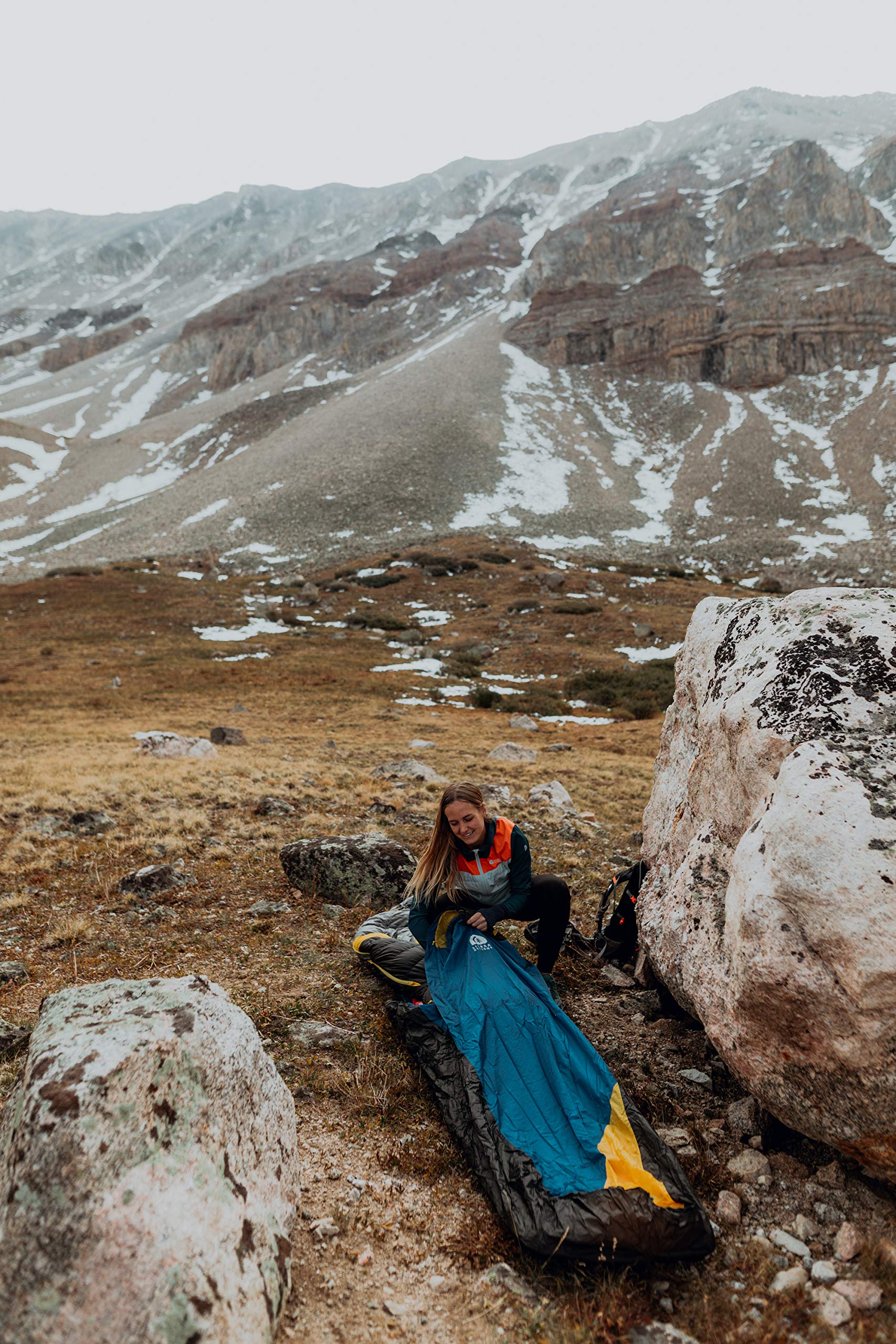 Sierra Designs Backcountry Bivy Bag for Backpacking, Camping, Bikepacking and Mountaineering, Ultralight, Minimalist Waterproof/Breathable Top Fabric (Regular)