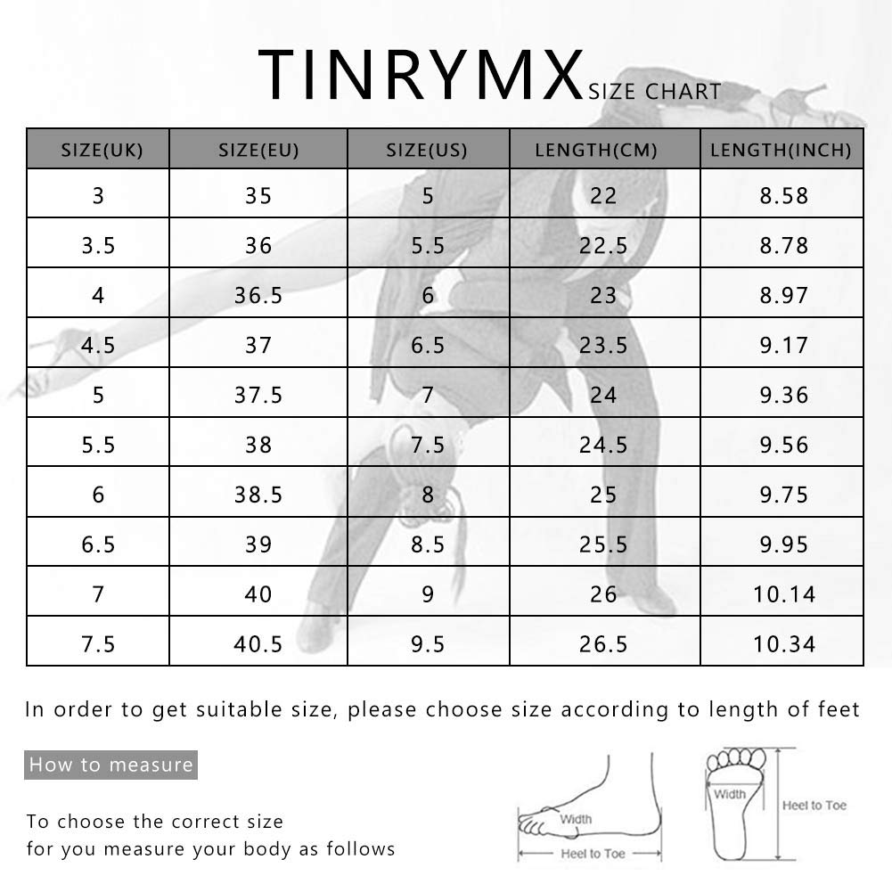 TINRYMX Women Latin Dance Shoes Ballroom Tango Dance Sandals with Open Toe, Gold+Red, US 9