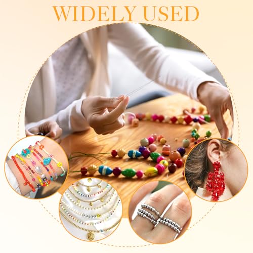 Redamancy 18 Pieces Beading Needles, 6 Sizes Seed Beads Needles Beading Needles Beading Embroidery Needles Big Eye Beading Needles forJewelry Making with Needle Bottle