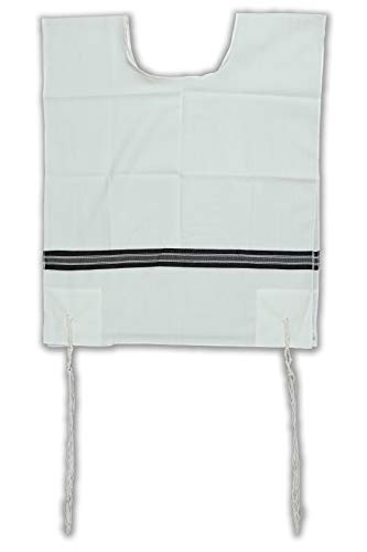 TALITANIA Chabad tzitzis Wool tallit katan tzitzit kesher chabad Avodas Yad with Packaging and Tying by Peer hatchelet (Mens Size 20" (Israeli Size 5))