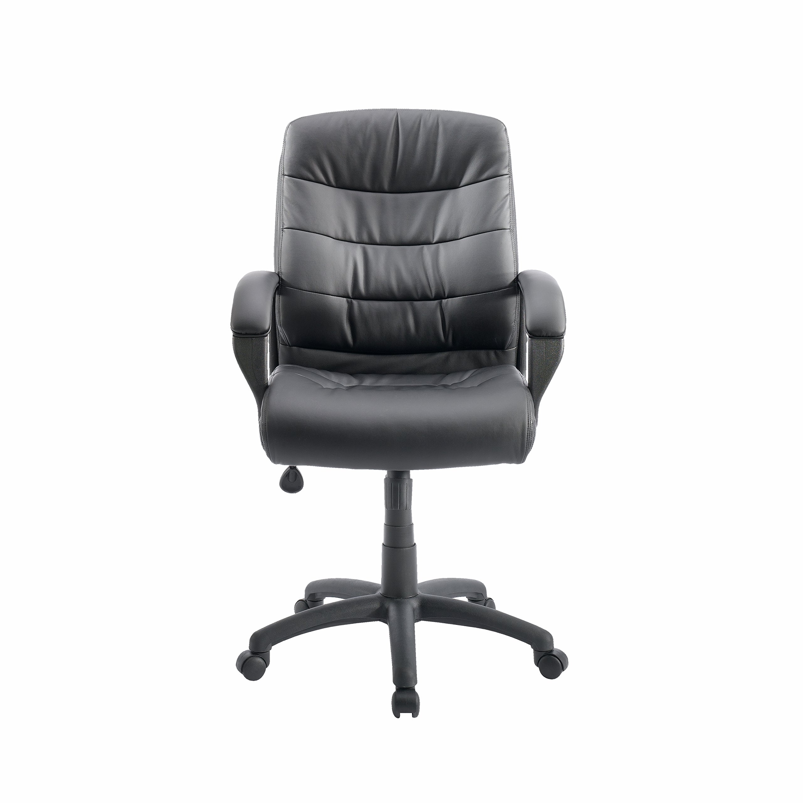 Sauder Duraplush Managers Office Chair, L: 26.58" x W: 28.54" x H: 39.96", Black finish