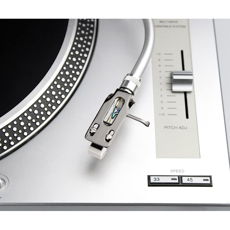 Universal Phono Turntable Headshell with Lead Wires,LP Turntable Phono Headshell Mount Replacement