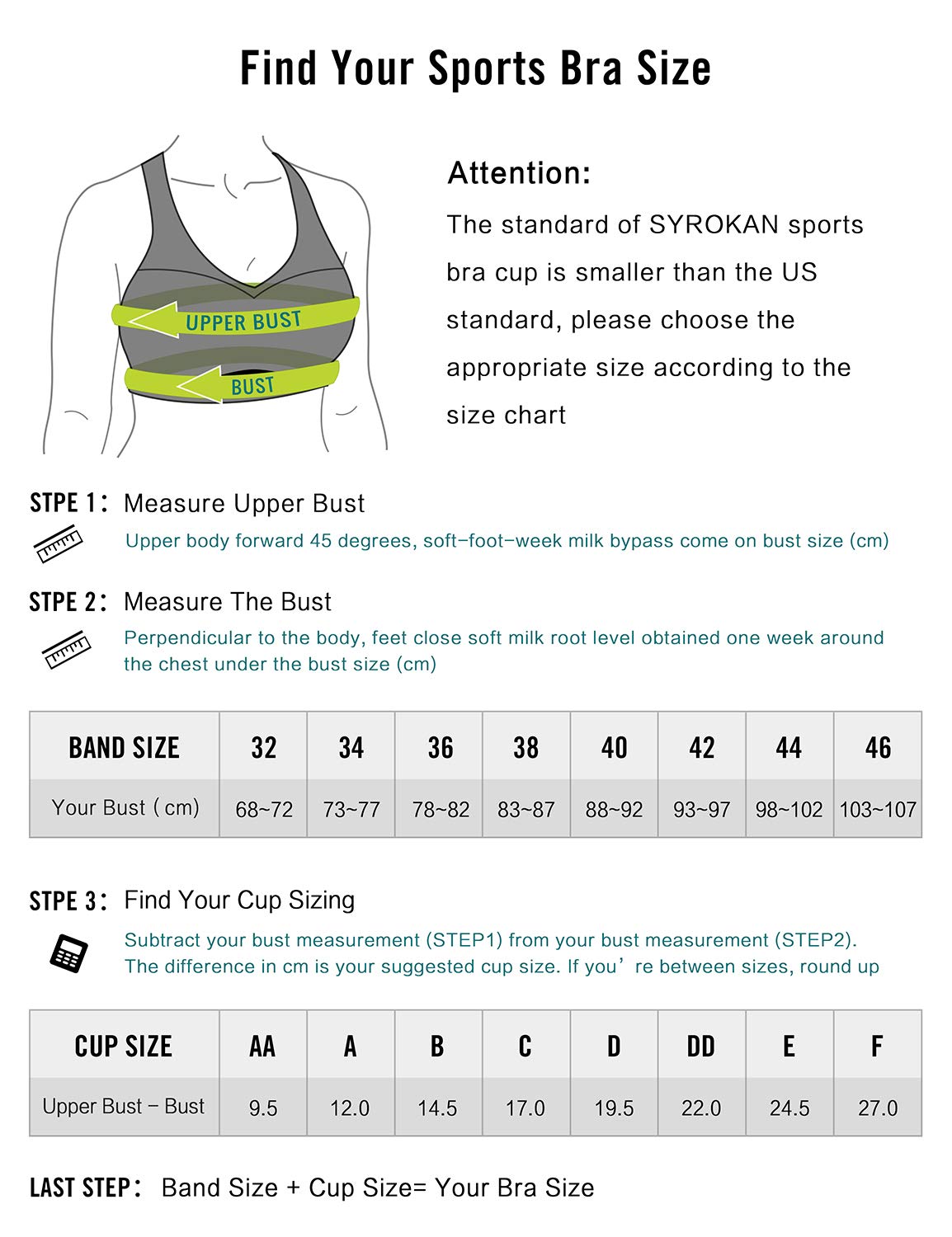 SYROKAN Women's Sports Bra Wireless Comfort High Impact Support Bounce Control Plus Size Workout Bra Navy 38C