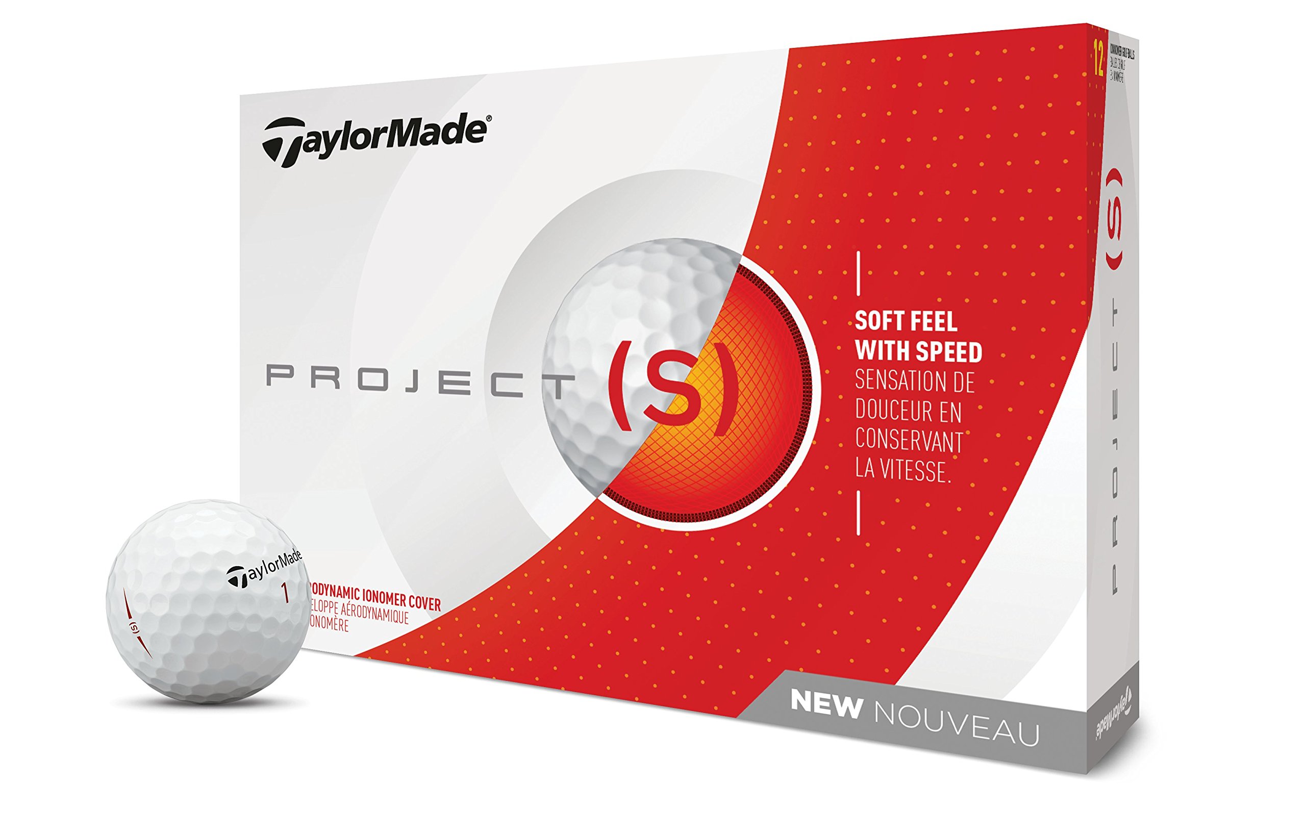 TaylorMade 2018 Project (s) Golf Ball, Matte Yellow (One Dozen)