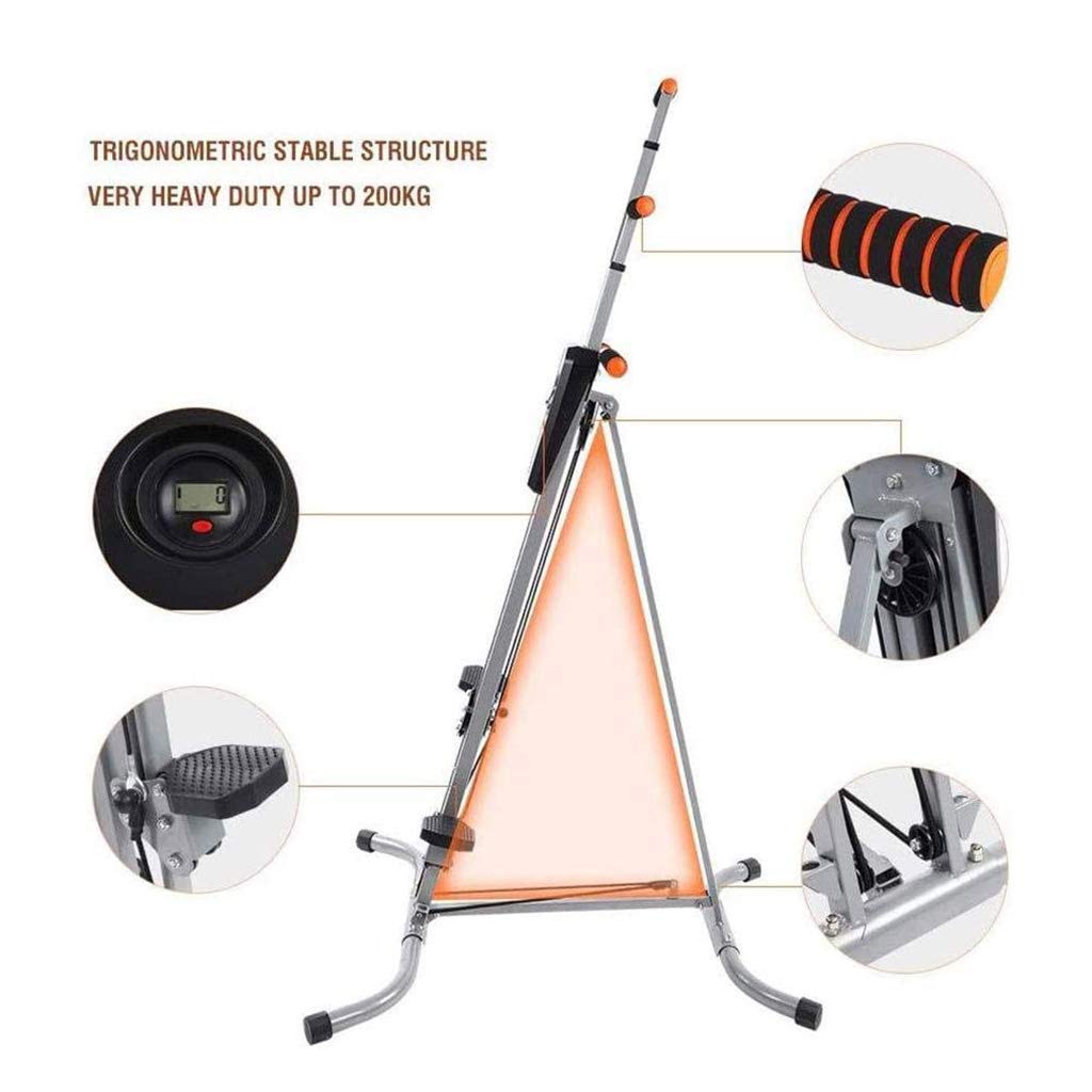 Vertical Climber, Climbing Machine for Home Gym Body Workout Folding Exercise Cardio Anti-Slip Design for Beginners and Advanced Users